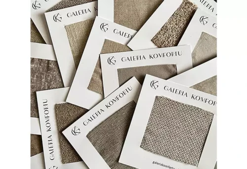 Próbki tkanin - Galeria Komfortu